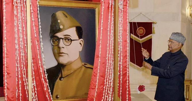 നേതാജിയുടെ ചിത്രത്തിന് പകരം രാഷ്ട്രപതി അനാച്ഛാദനം ചെയ്തത് ബംഗാളിന്റെ ...