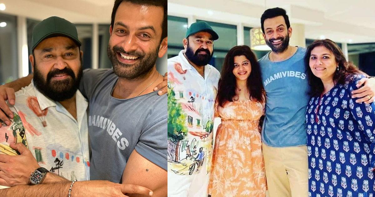 മോഹന്‍ലാലിനൊപ്പമുള്ള ചിത്രം പങ്കുവെച്ച് പൃഥ്വിരാജ്; എമ്പുരാന്റെ ചര് ...